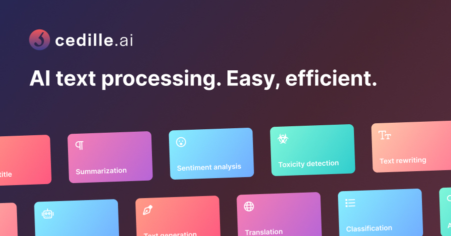 cedille.ai | The NLP platform for text generation